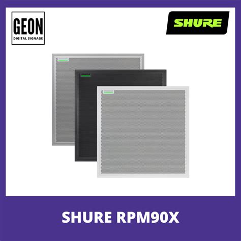 Shure Rpm90x Frame And Grille Assemblies For Mxa910 Rpm901 Us Rpm904