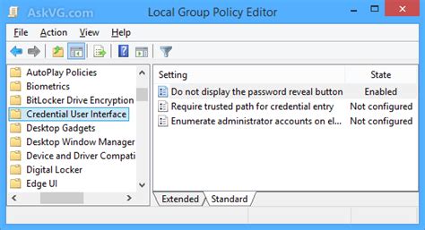 Tip How To Disable “show Password” Button In Windows 8 Windows 10