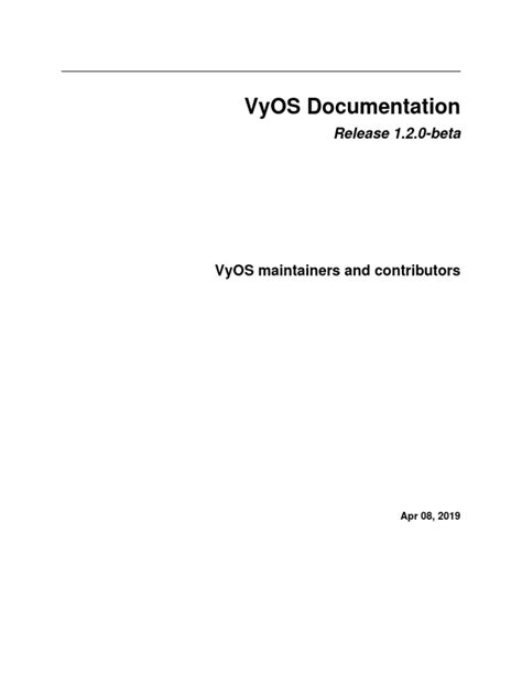 Vyos Pdf I Pv6 Network Layer Protocols