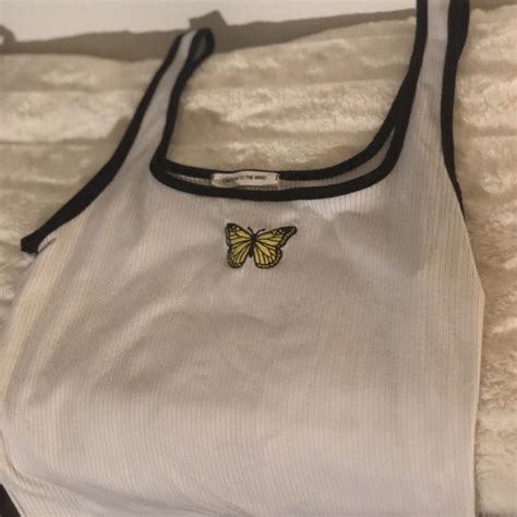 Butterfly Crop Top 🦋 Depop