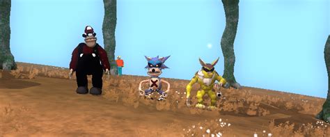Red Guy Blue Sonic And Yellow Tapir In Spore R Fridaynightfunkin