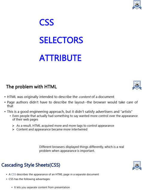 2 Css Intro Selectors Attribute Integrating Css Pseudo Classes Pseudo
