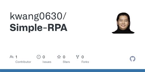 GitHub Kwang Simple RPA