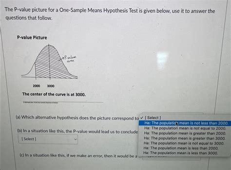 Solved The P Value Picture For A One Sample Means Hypothesis Chegg