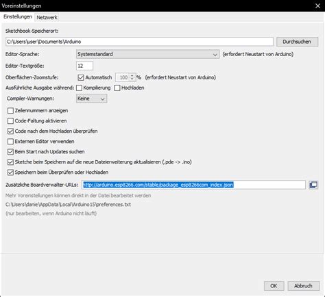 Arduino Ide Für Esp8266nodemcud1 Mini Einrichten Smarthome Yourself
