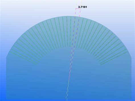 How To Display The Outer Distance Between Rebars Of A Tapered Curved