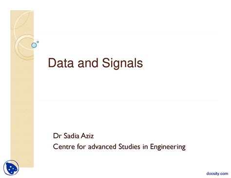 Data And Signals Advanced Data Communication Systems Lecture Slides Docsity