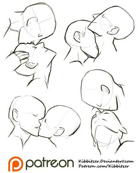 How To Draw Anime Characters Kissing Step By Step