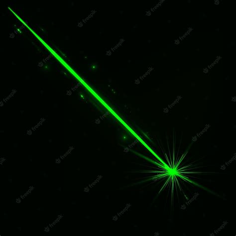 추상 빨간색 레이저 빔 격리 투명 검정색 배경 벡터 일러스트 레이 션 프리미엄 벡터