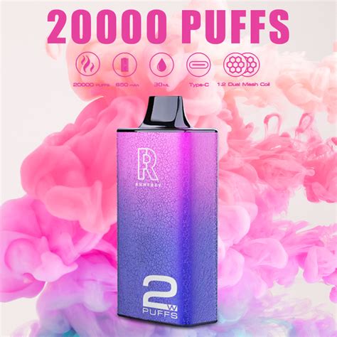 Original Runfree Tornado 20000 Puff Disposable E Cigarettes Type C Vape
