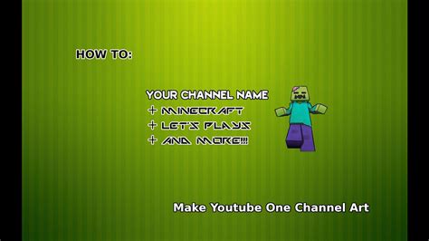 How To Make The YouTube Channel Art For YouTube One GIMP YouTube