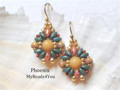PDF Easy Beading Tutorial Pattern DIY Seed Bead Earrings Etsy