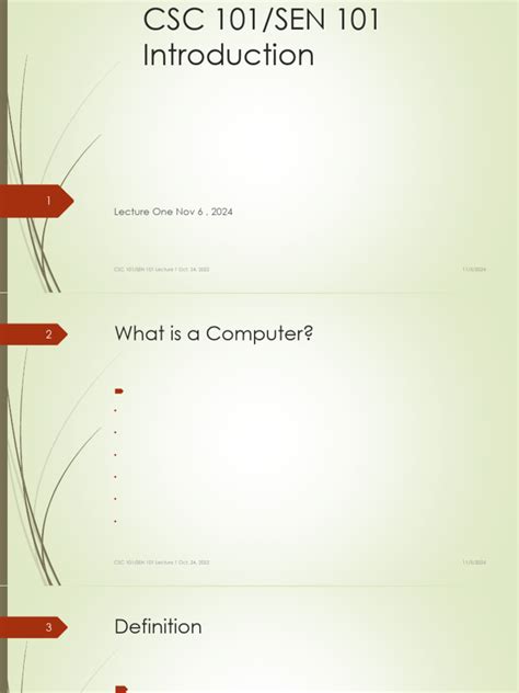 Introduction Of Computing Lecture 1 Nov 6 2024 Pdf Electronic Circuits Integrated Circuit