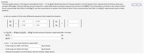 Solved Points The Flow System Shown In The Figure Is Chegg