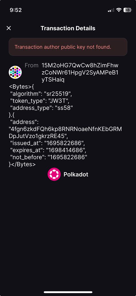 polkadot vault transaction error · issue 1608 · centrifuge apps · github
