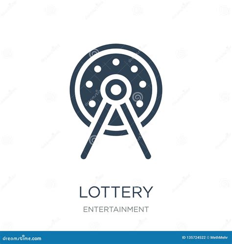 Lottery Icon In Trendy Design Style Lottery Icon Isolated On White
