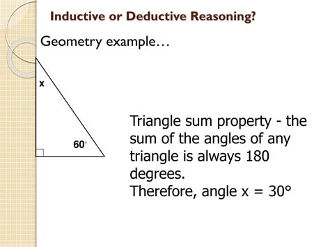 Deductive Reasoning Geometry