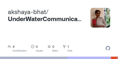 GitHub Akshaya Bhat UnderWaterCommunications