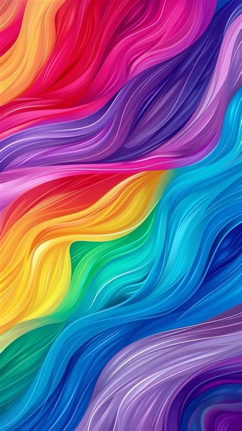 Rainbow Waves Wallpaper By Royalty Free Artists Download On Zedge