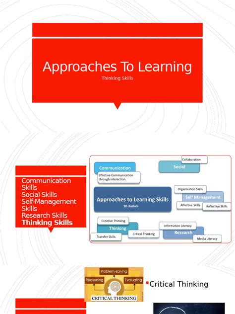 Approaches To Learning Thinking Skills Pdf