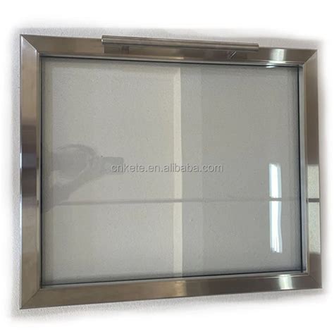 Customize Min Fridge Glass Door Stainless Steel Frame Transparent Mini