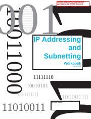 Ip Addressing And Subnetting Workbook Babe V2 0 Pdf Copied And Communicated With