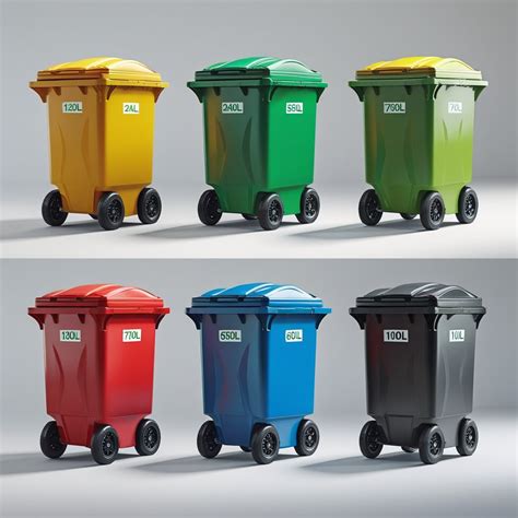 Brown 120 Liter Wheelie Bin Medq Clinic Supplies