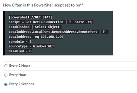 Solved How Often Is This Powershell Script Set To Run