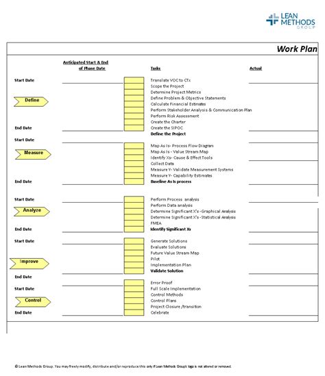 Create A Winning Project Plan Use Our Work Plan Template To Start Your Analysis