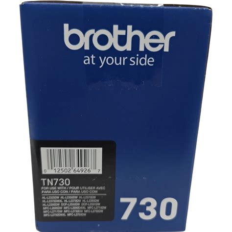 Brother Genuine Tn730 Black Toner Cartridge Standard Yield 1200 Pages