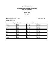 BIO 101 Exam 3 Answers And Solutions For Spring 2021 Course Hero