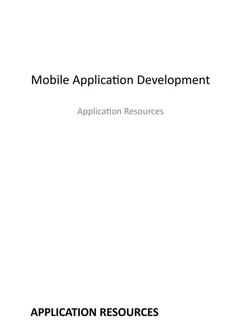 Mobile Application Development Pdf Xml Mobile App
