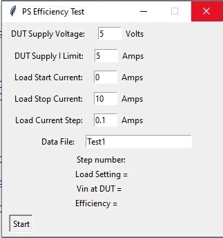 Programming Example Python Power Supply Efficiency Example Siglent