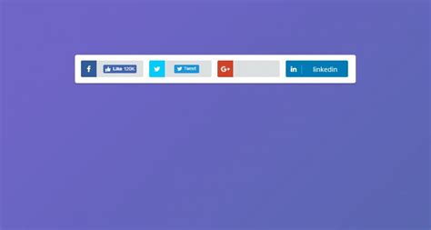 CSS Social Share Buttons Code Snippet OnAirCode