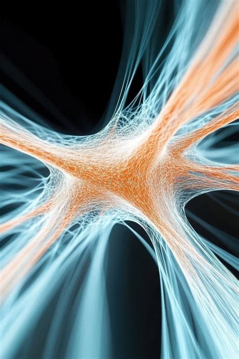 complex system of neural networks connection point on dark backdrop