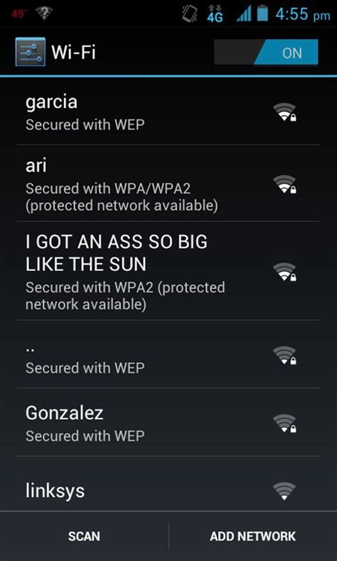 Hilarious Wi Fi Network Names
