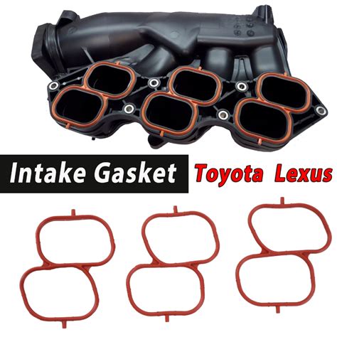 3pcs Engine Intake Manifold Gasket For Lexus Rx350 Es350 Toyota Avalon