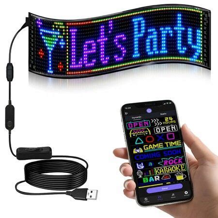 Programmable Led Signs Flexible Led Advertising Sign Bluetooth App