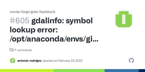 Gdalinfo Symbol Lookup Error Opt Anaconda Envs Gis Bin Lib Libgdal So Undefined Symbol