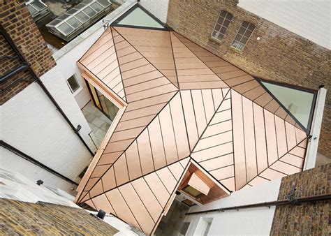 Office Extension With A Faceted Copper Roof By Emrys Architects