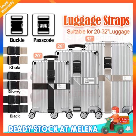 Luggage Strap Belt Cross Passcode Lock Bag Suitcase Lock Adjustable