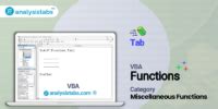 VBA Tab Function Explained With Examples