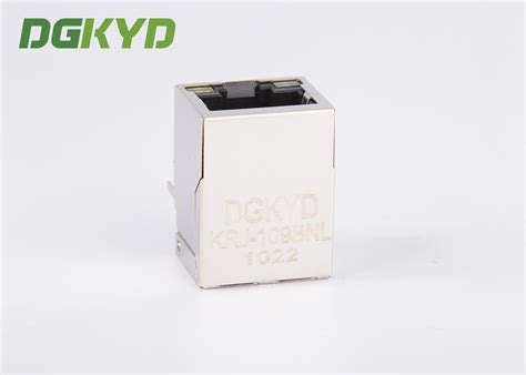 Side Entry Single Port 10 100baseT RJ45 With Transformer UTP RJ45 8P8C Female Jack