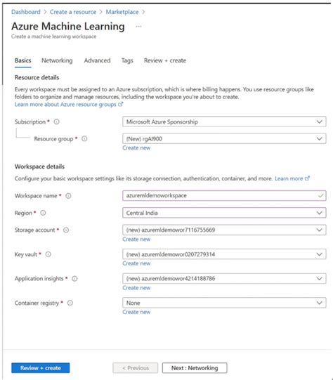 Create Azure Machine Learning Workspace Machine Learning Fundamental