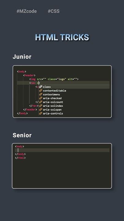 Learn Html Tricks And Write Code Faster Html Css Coding Shorts