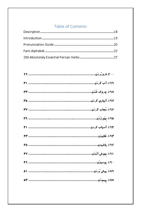 200 Absolutely Essential Persian Verbs