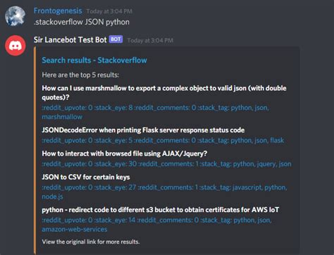 Adding Tags To The Stackoverflow Command Issue Python Discord Sir Lancebot GitHub