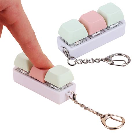 Keyboard Fidget Toy Fidget Clicker Key Switch Keychain Shaft Tester For Adult Shopee Malaysia