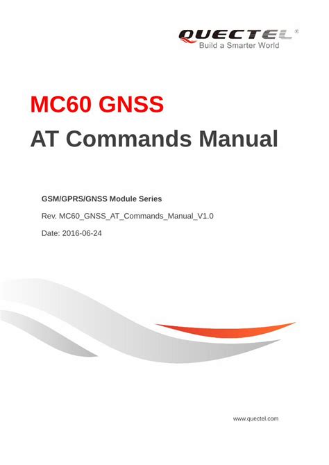 PDF MC60 GNSS AT Commands Manual Evelta Module Series MC60 GNSS AT Commands Manual MC60 GNSS