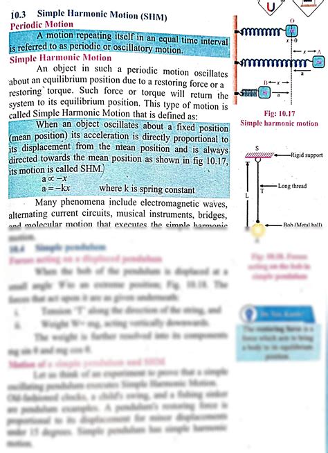 SOLUTION Physics Concept Of Simple Harmonic Motion Shm With Examples Studypool